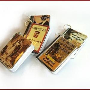 Set Of 5 Romantic Classic Inspired Mini Book Charms on Luulla